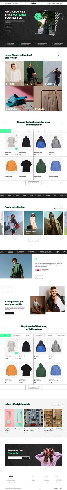 Swagger – Fashion & Urban Wear Store WooCommerce Elementor Template Kit ...